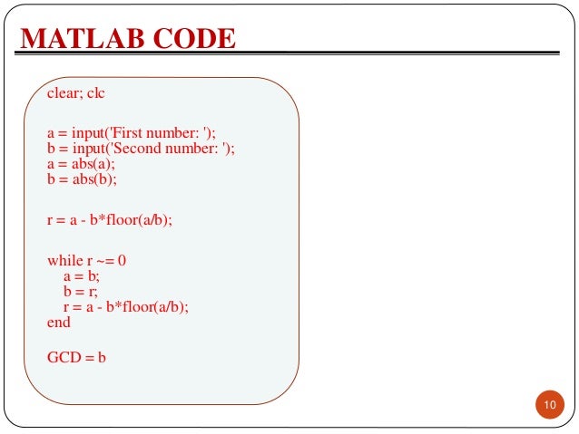 Eucledian algorithm for gcd of integers and polynomials