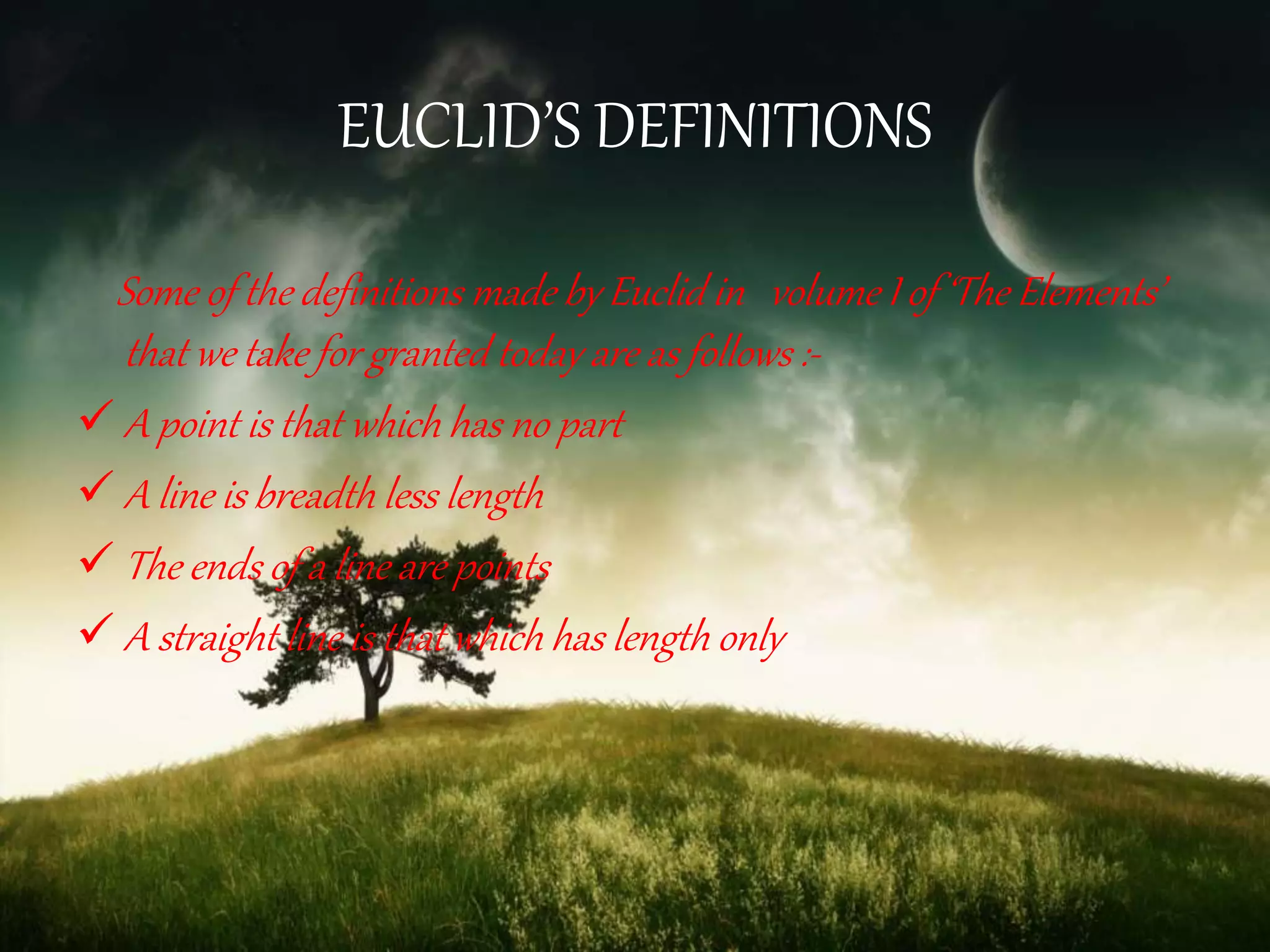 Euclid geometry | PPTX