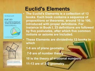 Euclid Elements Axioms