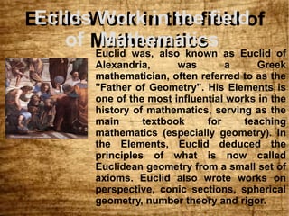 Information About Euclid The Mathematician