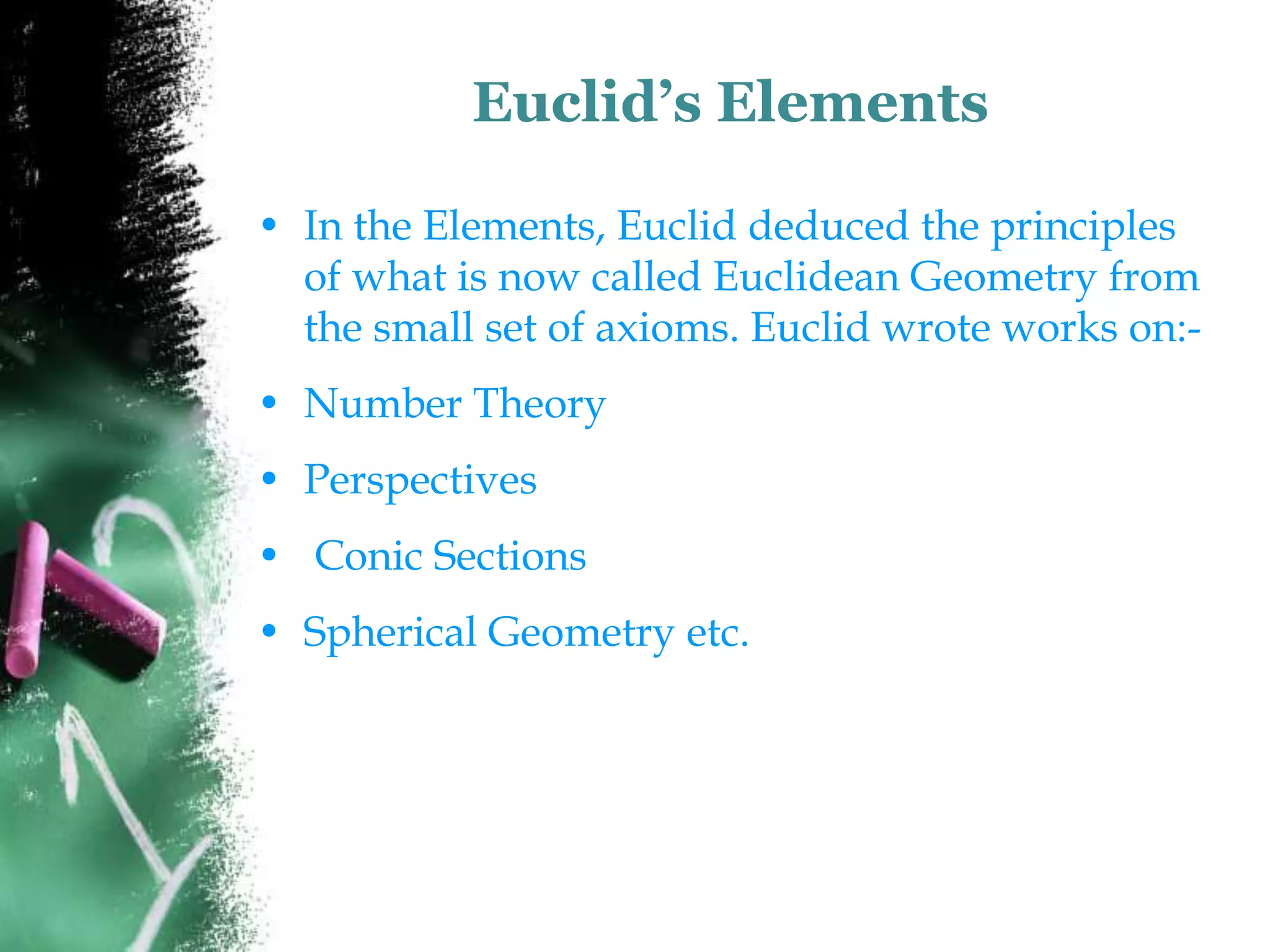 "Euclid" - 'The Father Of Geometry' | PPTX