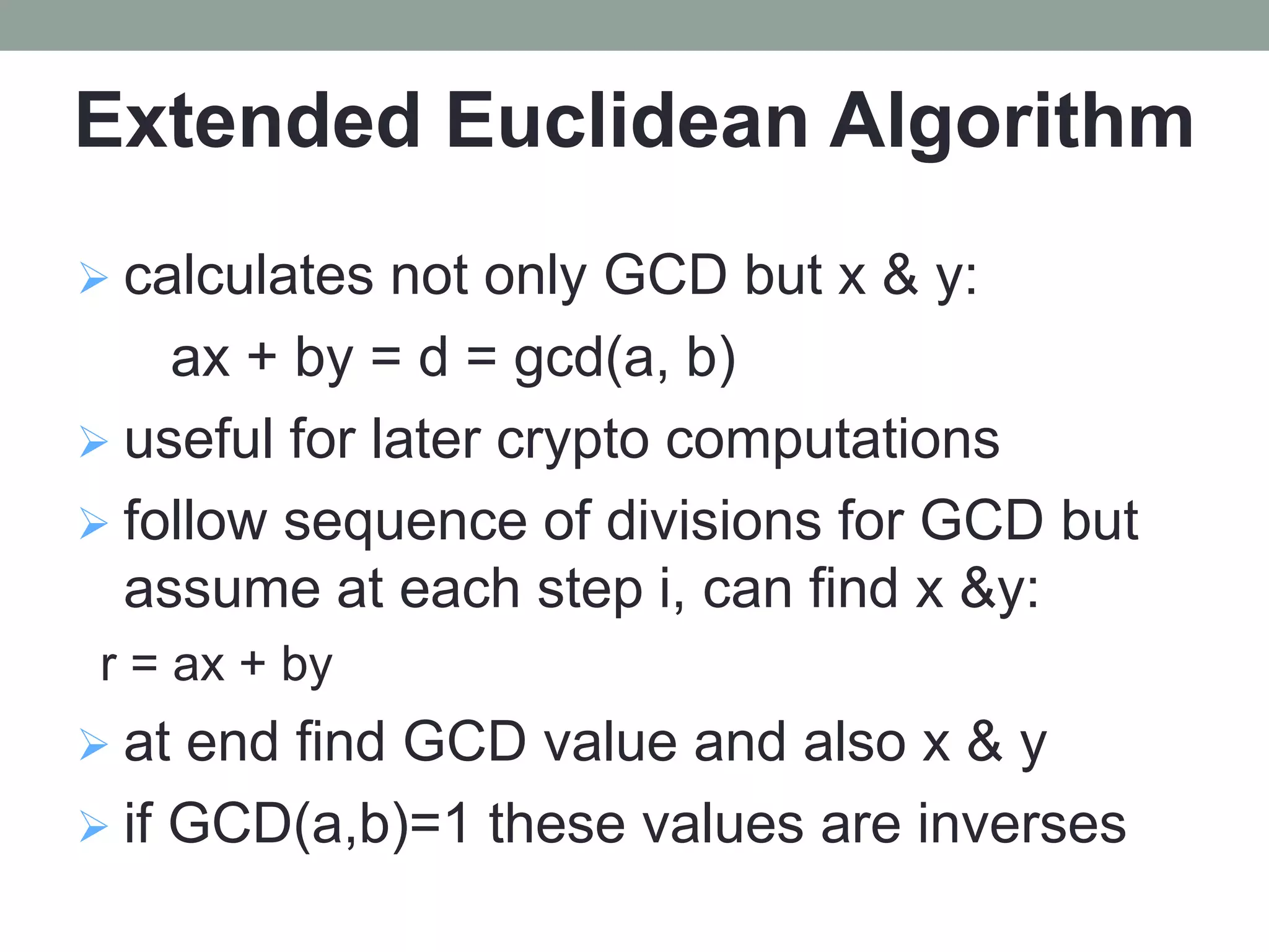 Euclid algorithm and congruence matrix | PPTX Euclid algorithm and congruence matrix | PPTX