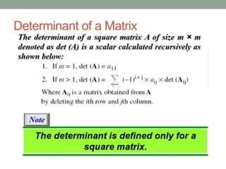 Euclid algorithm and congruence matrix | PPTX