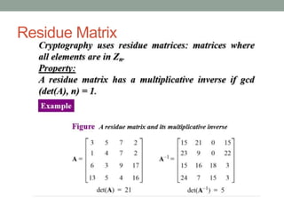 Euclid algorithm and congruence matrix | PPTX