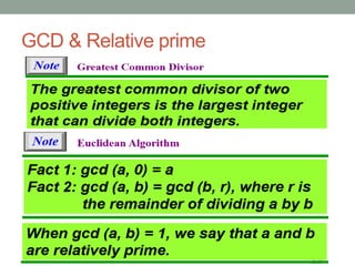 Euclid algorithm and congruence matrix | PPTX