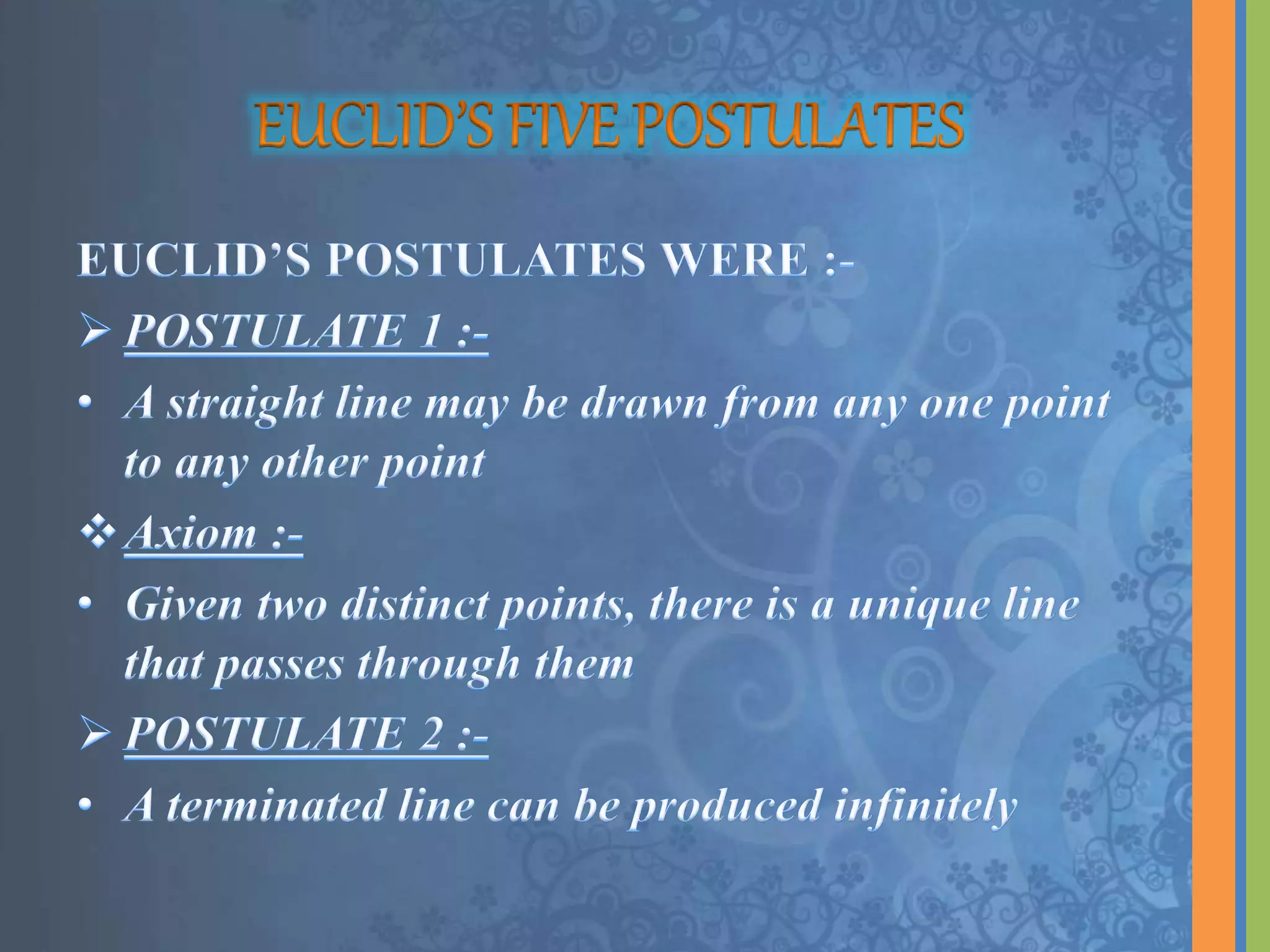 Euclid and his contribution in development of math | PPTX