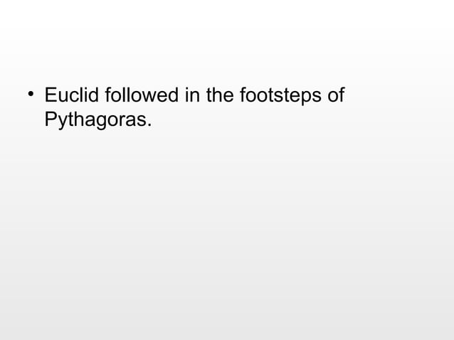 Euclid and pythagoras | PPT | Physics | Science
