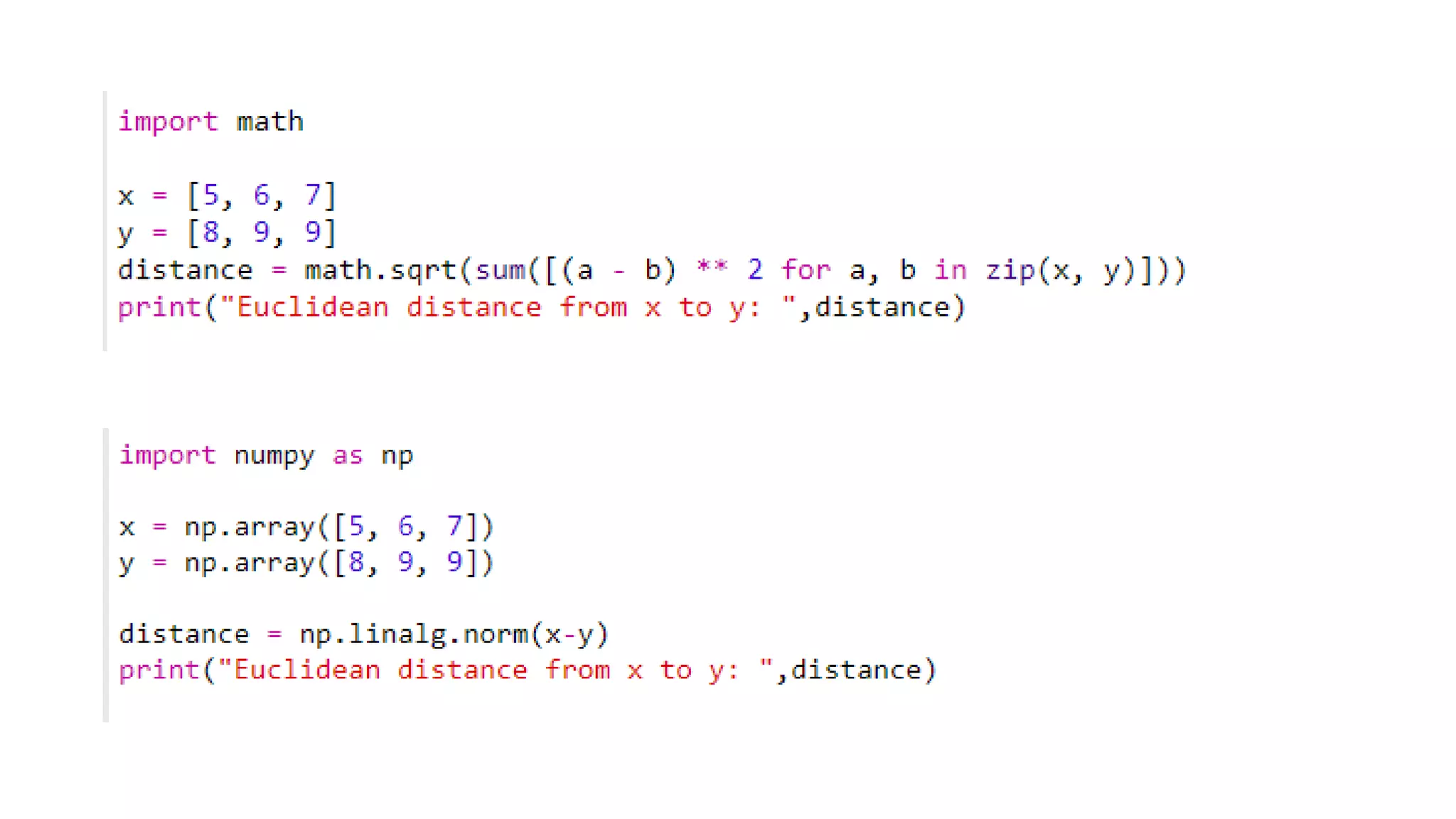 Euclidean Distance And Manhattan Distance | PPTX