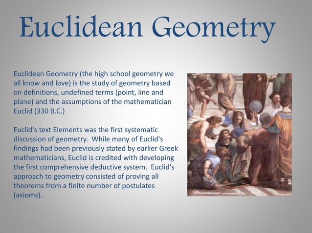 Euclidean geometry | PPTX | Geography | Science