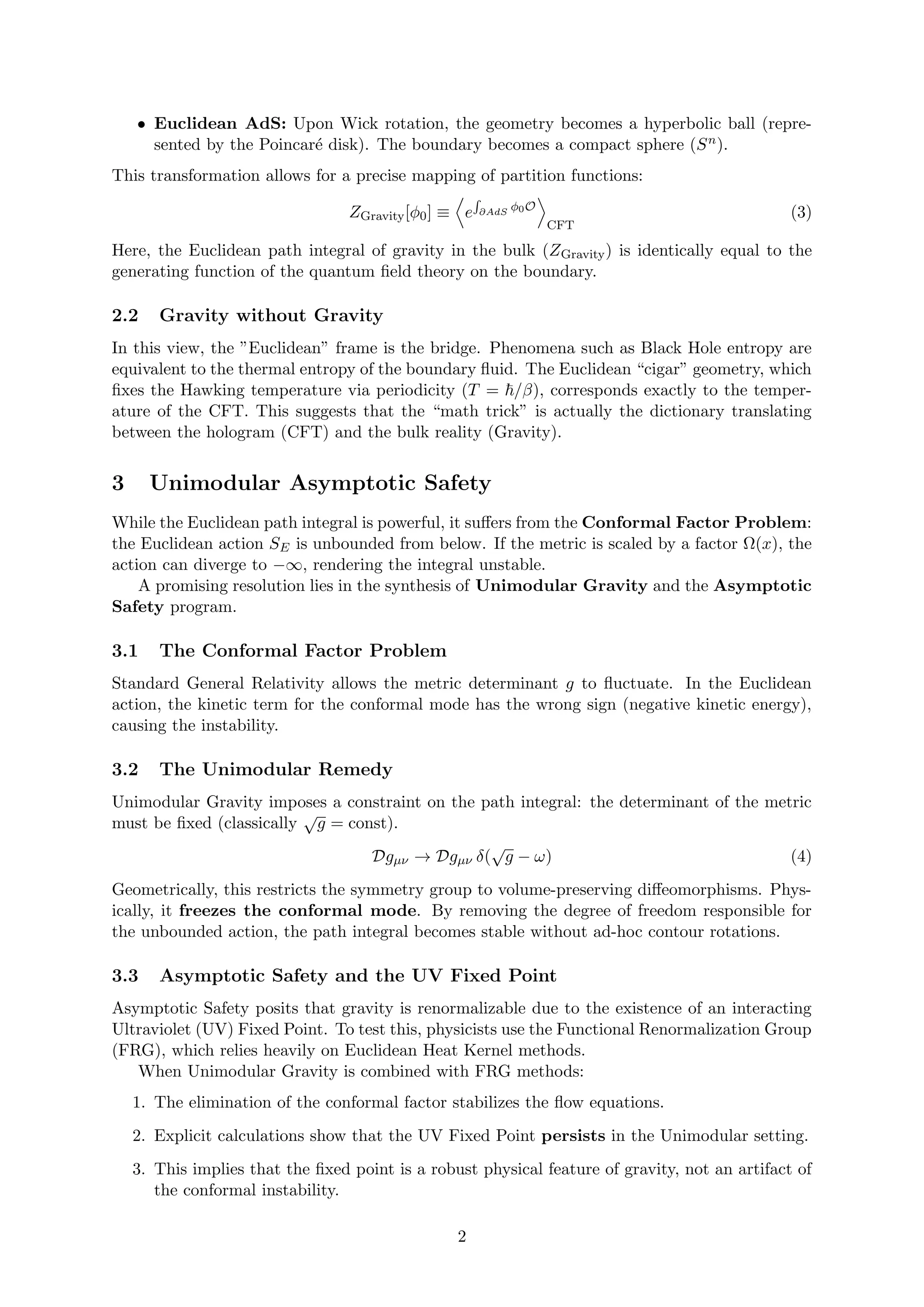 Euclidean Quantum Gravity and Physical Reality | PDF