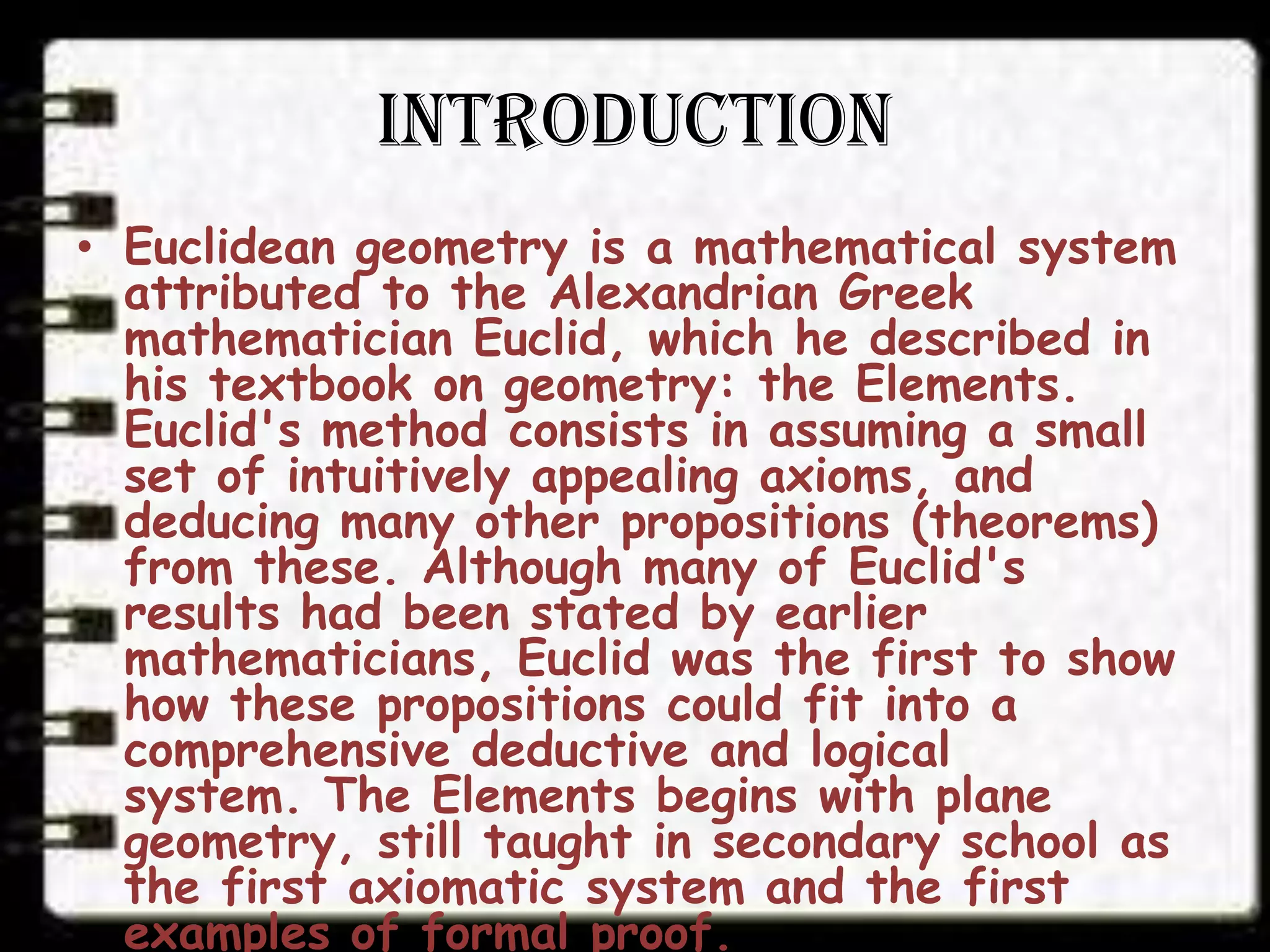 Euclid geometry | PPT