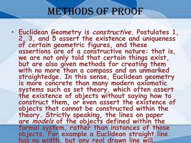 Euclid geometry | PPTX | Physics | Science