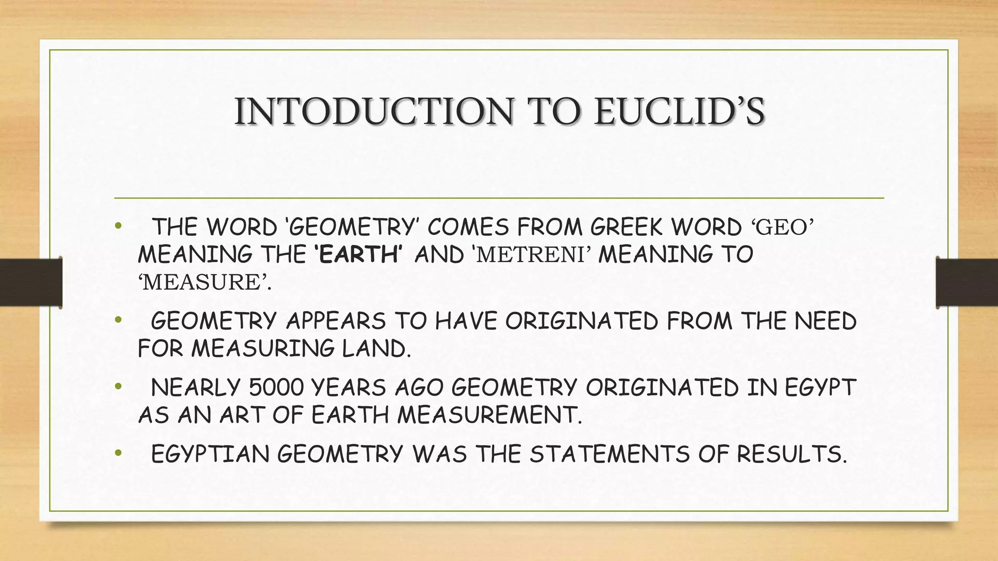 Euclid ppt final | PPTX