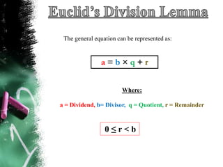 Euclid's division algorithm | PPTX
