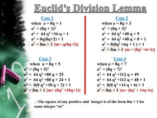 Euclid's division algorithm | PPTX