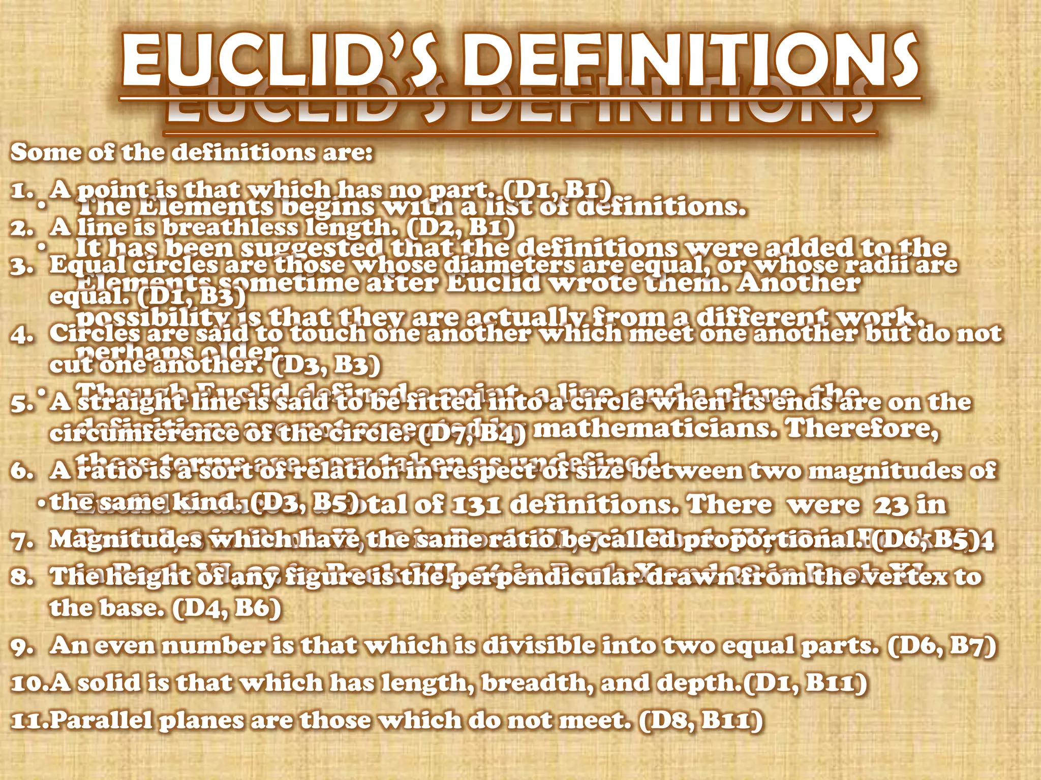 Euclids geometry | PPTX