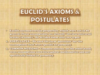 Euclids geometry | PPTX