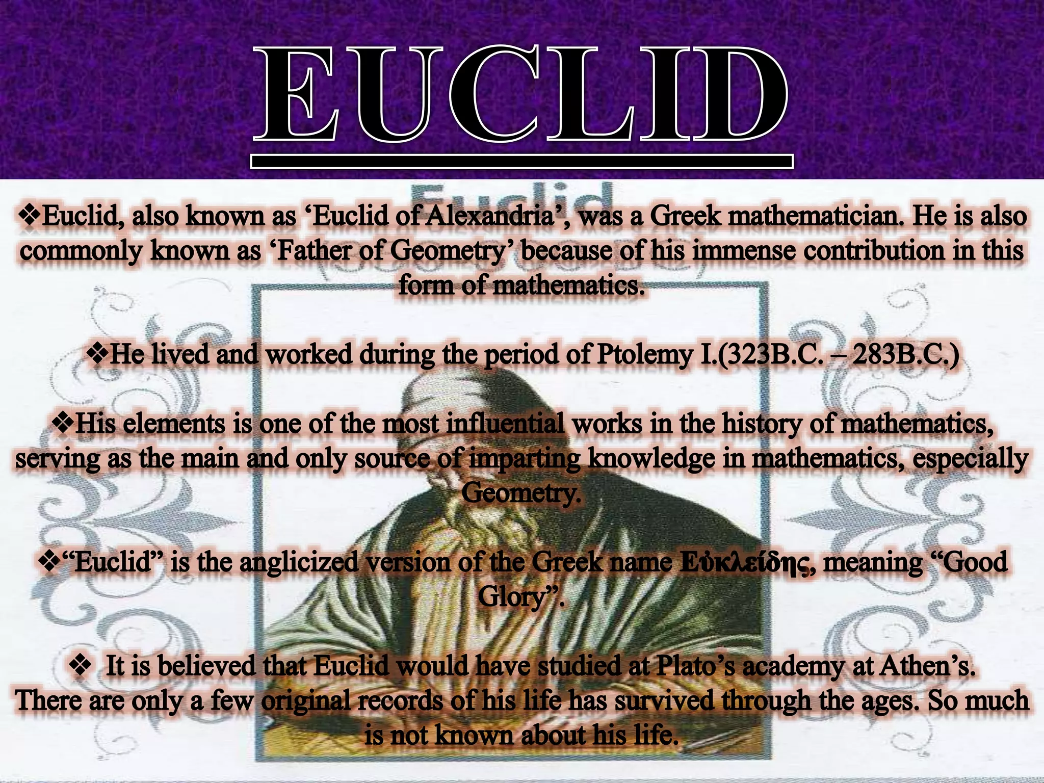 euclid geometry | PDF