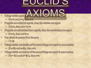 Euclid's geometry | PPTX