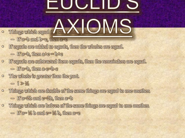 Euclid's geometry | PPTX