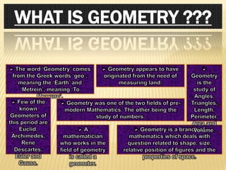 Euclid's geometry | PPTX