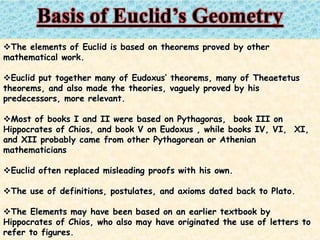 Euclid's geometry | PPTX