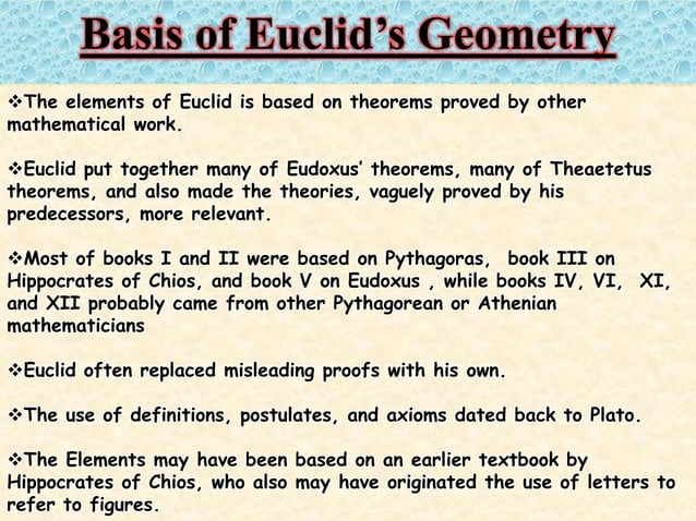 Euclid's geometry | PPTX