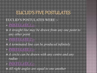 Euclid's geometry | PPTX