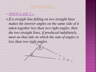 Euclid's geometry | PPTX