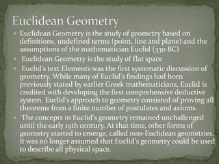 Euclid’s geometry | PPTX | Geography | Science