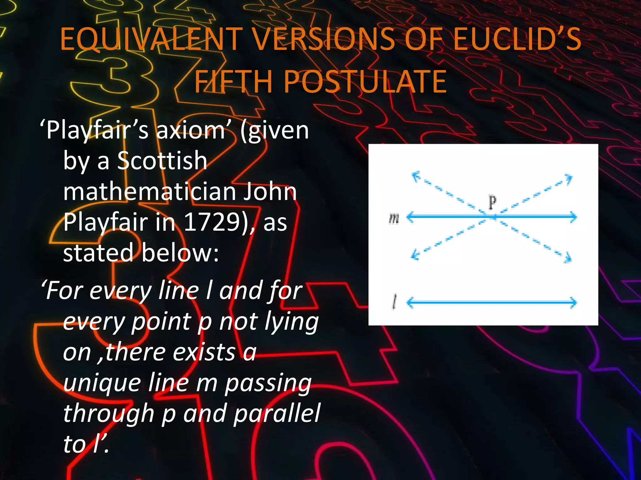 Euclid's geometry | PPTX