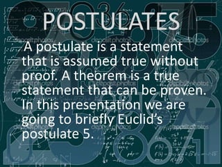 Euclid's geometry | PPTX