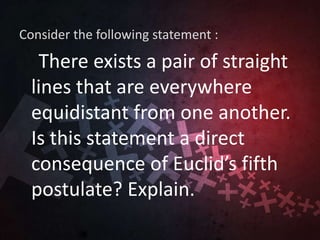Euclid's geometry | PPTX