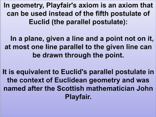Euclids geometry for class IX by G R Ahmed | PPT