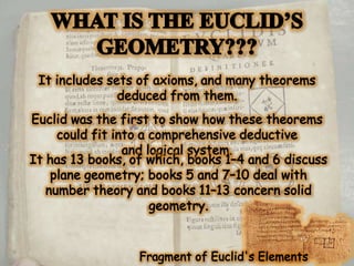 Euclids geometry | PPTX
