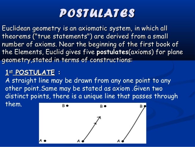 Euclids postulates