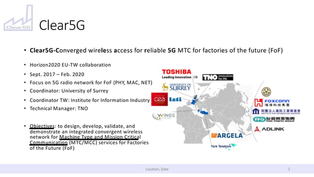 EuCNC 2018 5g for factories of the future | PPT