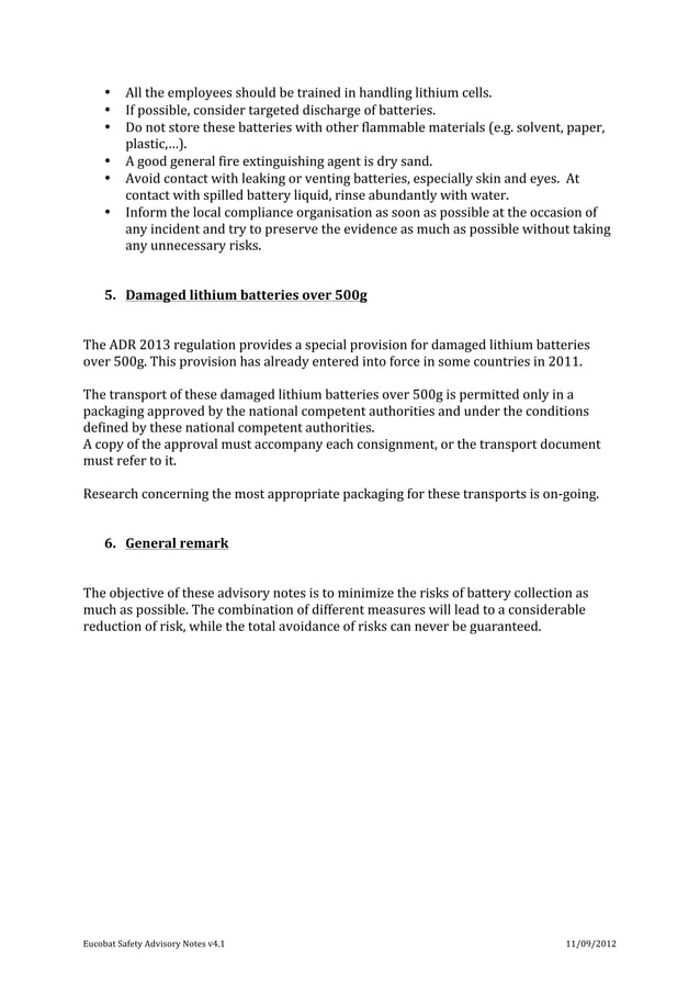 Safety Advisory Notes | PDF