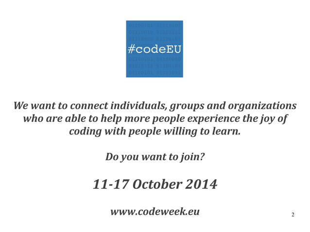 EU Code Week Pläne & Konzepte für Österreich | PPT