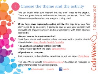 CodeWeekEU 2017 - Guidelines for Librarians | PPT