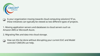 EUC Risk Management & Controls in the Cloud | PPT