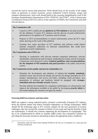 Eu cybersecurity strategy 130207 | PDF