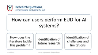 End-User Development for Artificial Intelligence: A Systematic ...
