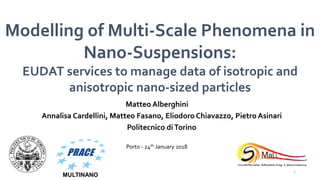 Modelling of Multi-Scale Phenomena in Nano-Suspensions | PPT
