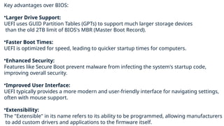 Understanding UEFI: Modern Firmware Interface and Its Advantages | PPTX