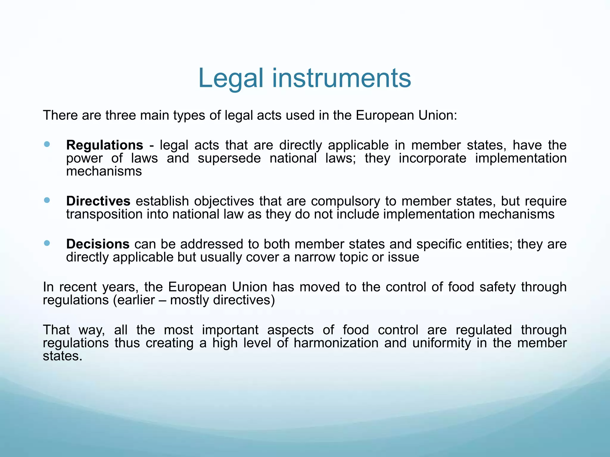 EU Food Law part I | PPT