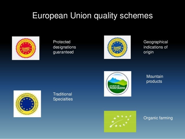 EU Quality Schemes for Foodstuffs and Wines