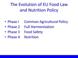 EU Food Regulation - Where has Europe Got It Right and Why | PDF ...