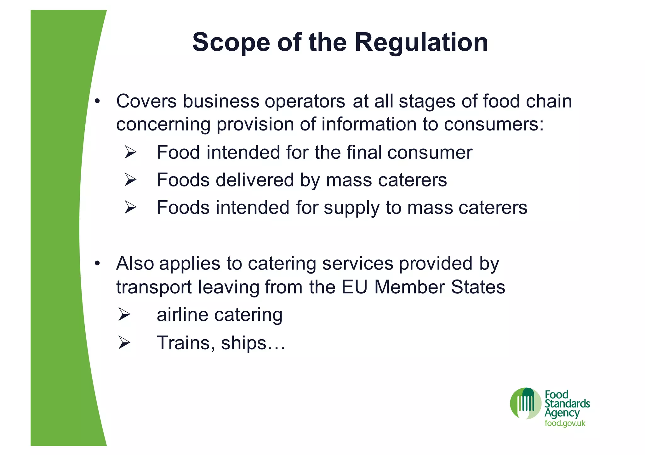 EU Food Regulations Food Allergen Labelling | PDF
