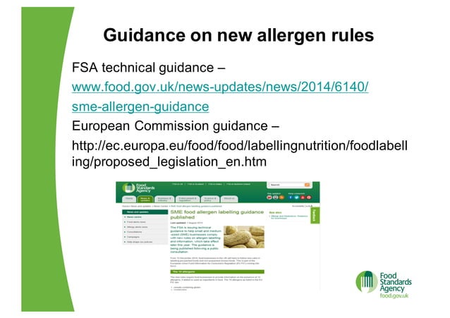 EU Food Regulations Food Allergen Labelling | PDF | Allergies ...